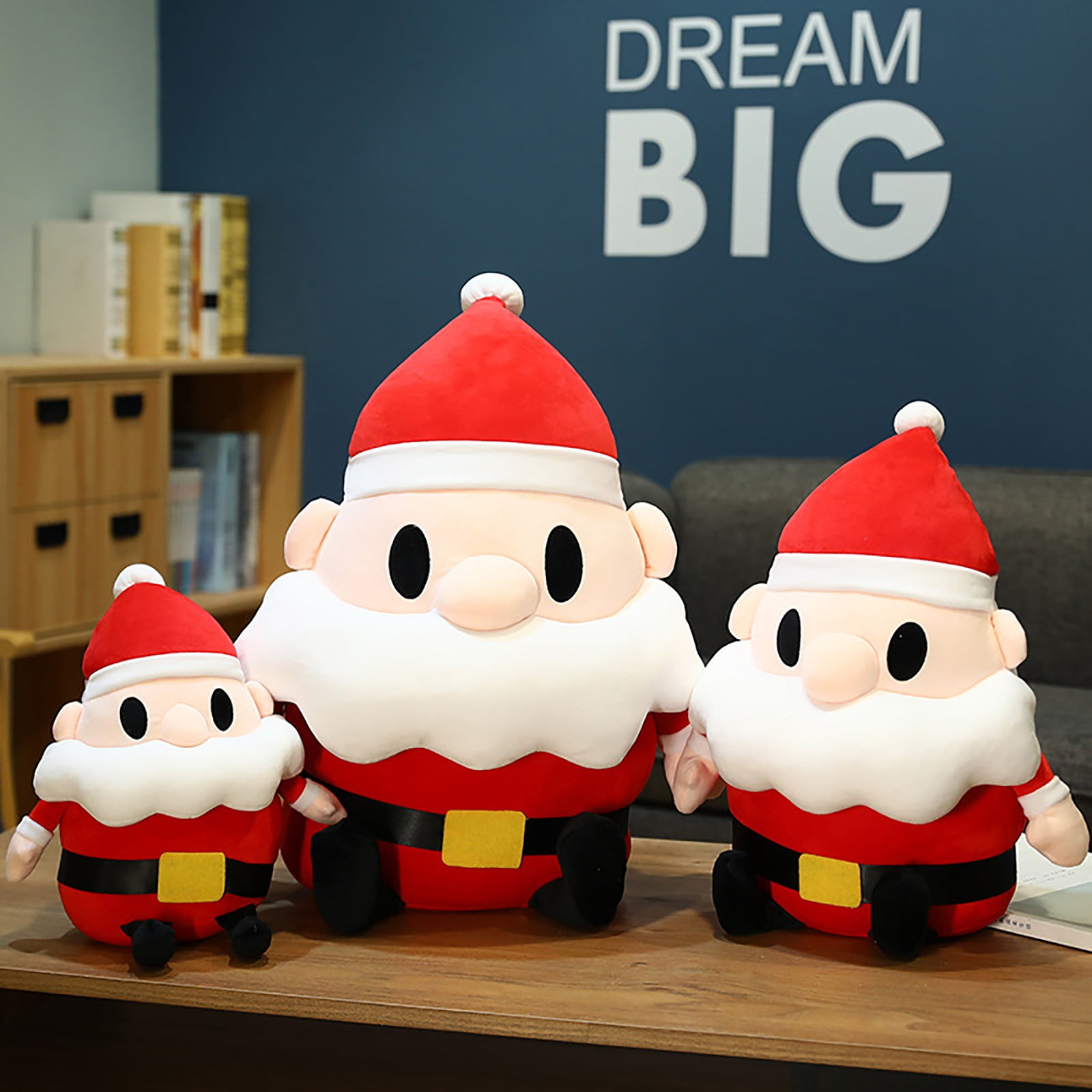 Cute Cartoon Christmas Santa Plush Toy Chubby Design For Cuddling ...