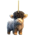 Cute Cartoon Cow Car Pendant Home Tree Decoration Christmas Tree ...