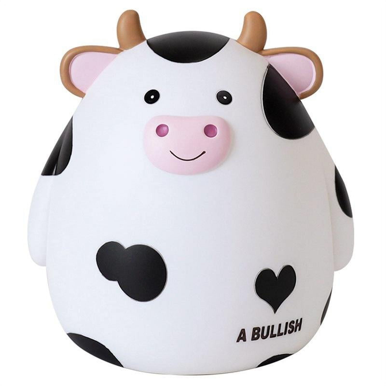 Karlsitek Cute Cartoon Cow Piggy Bank, Kids Money Bank Gift for Girls ...