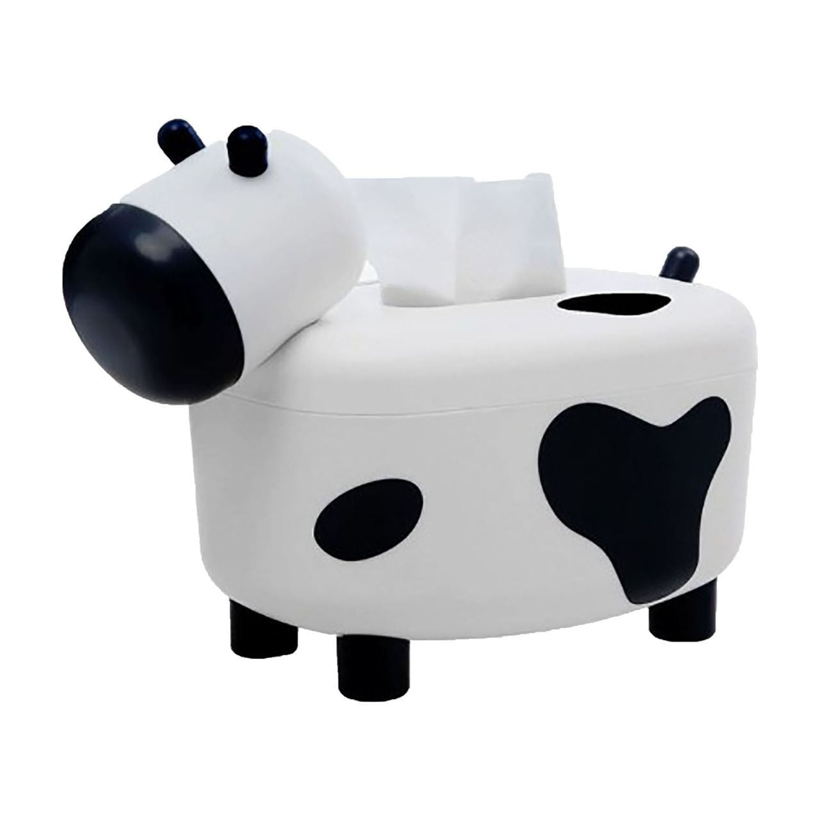 Cute Cartoon Cow Tissue Box with Toothpick Box, Facial Tissue Holder ...