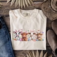 Cute Cartoon Cow and Highland Cows Easter Day T-Shirt - Comfort Colors ...