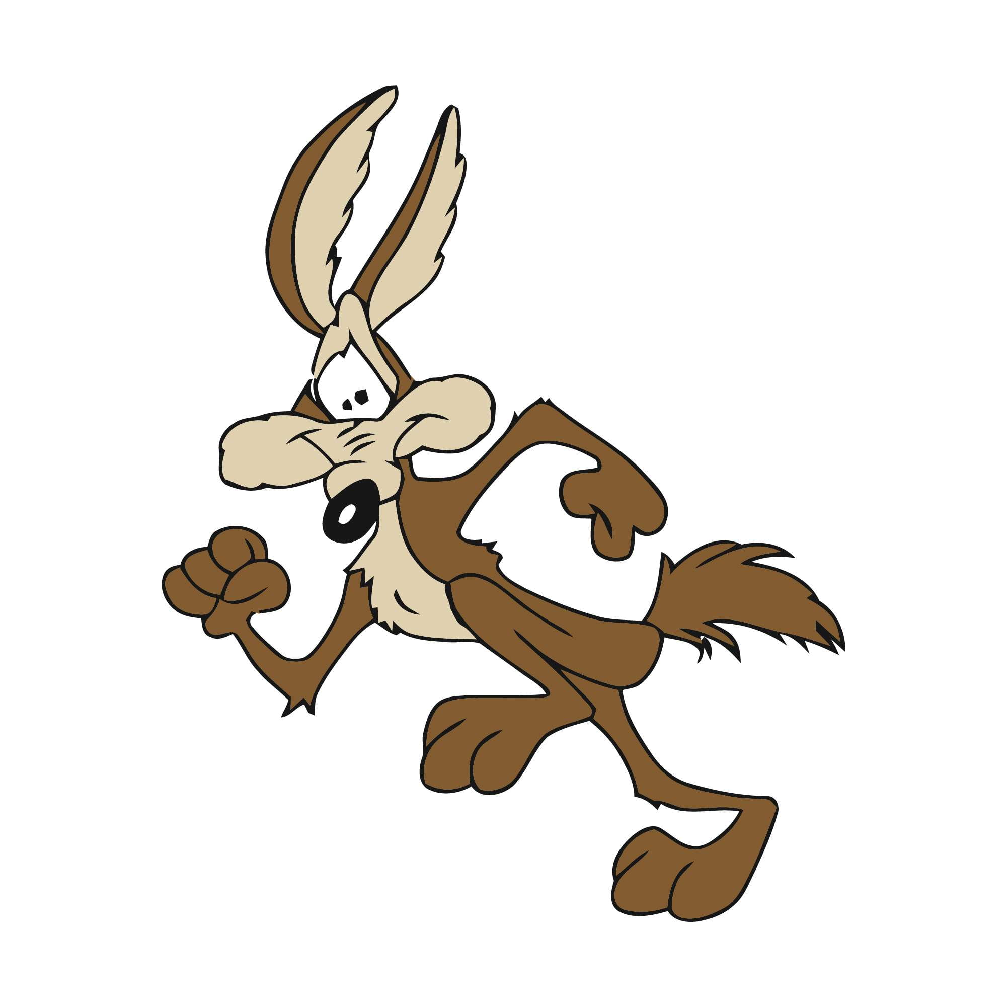 Cute Cartoon Coyote running Coyote Adorable Cartoon Girls Boys Kids ...