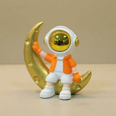 NUAHRHY 6pcs Astronaut Figurines Cake Topper Outer Space Spaceman ...