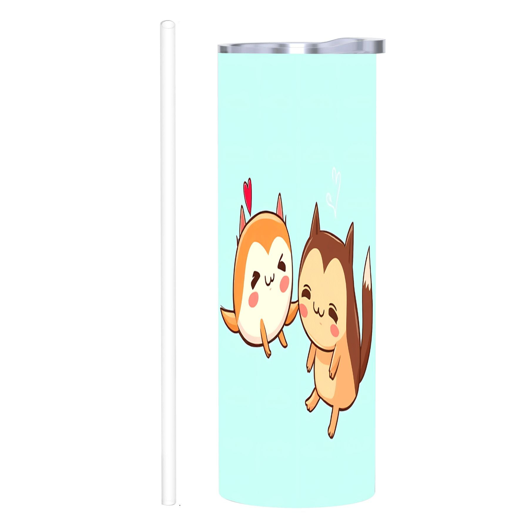 Cute Cartoon Creatures Design 20 oz Stainless Steel Insulated Tumbler ...