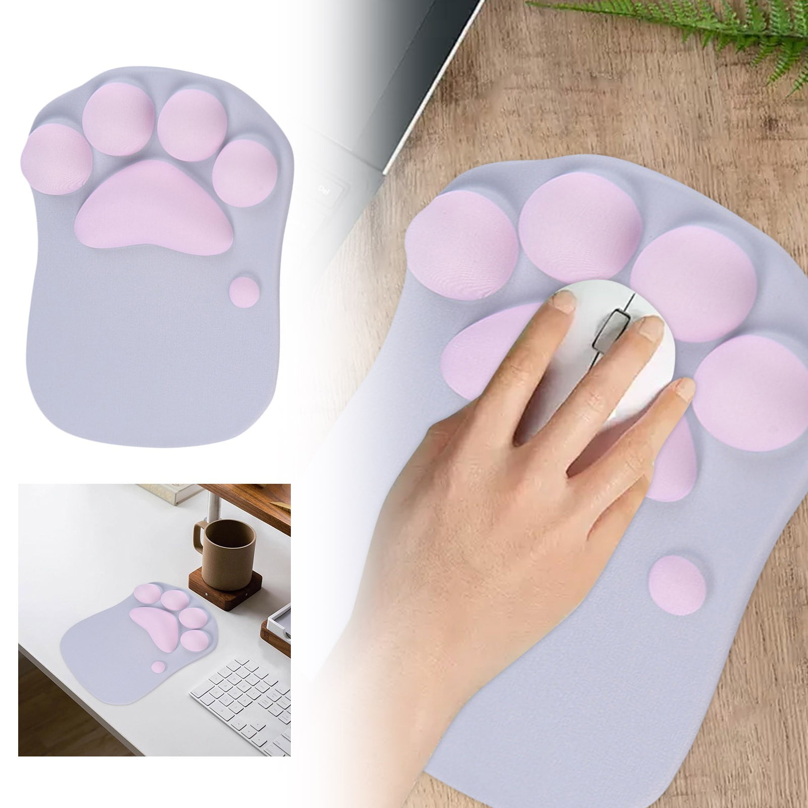 Cute Cartoon Desk Pad Silicone Wrist Guard Pad Large Stock Gaming Wrist ...