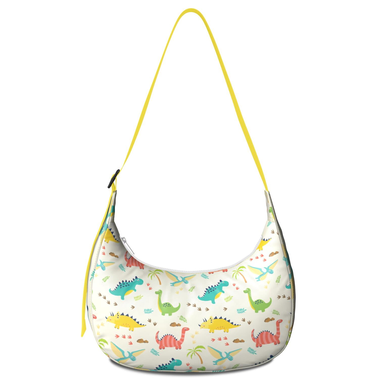 Cute Cartoon Dinosaur Crescent Crossbody Bag for Mens Women , Dino ...