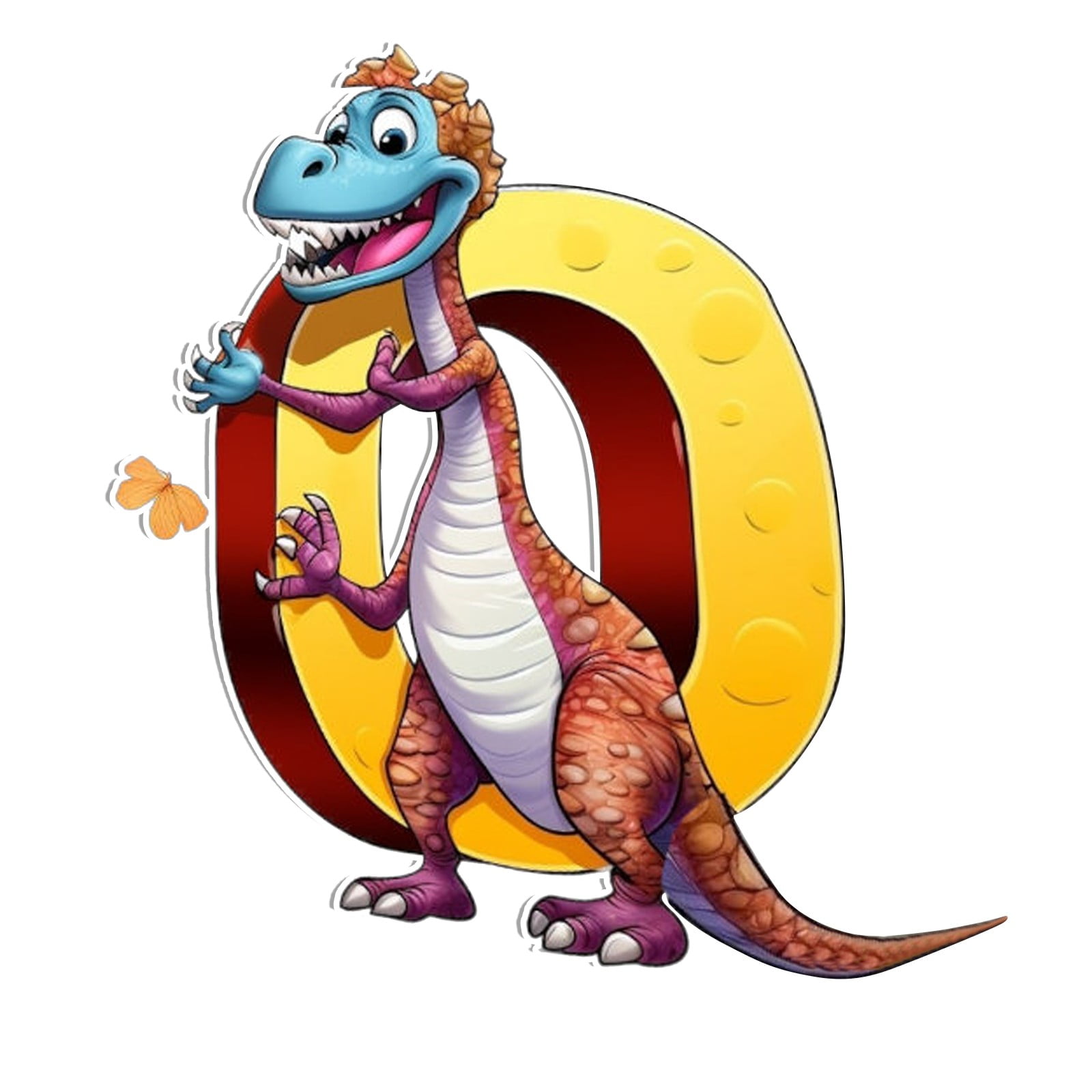 Cute Cartoon Dinosaur Pendant 2D Acrylic Gift Pendant with Drawstring ...