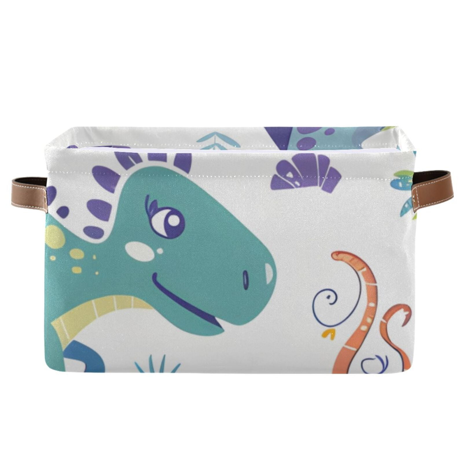 Cute Cartoon Dinosaurs Storage Bins Baskets With Handles Storage Box ...