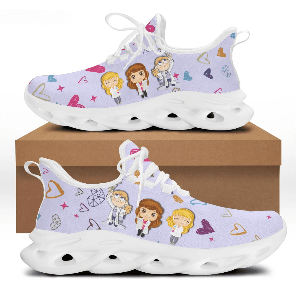 Cute Cartoon Doctor Nurse Shoes for Women Light Mesh Spring Summer ...