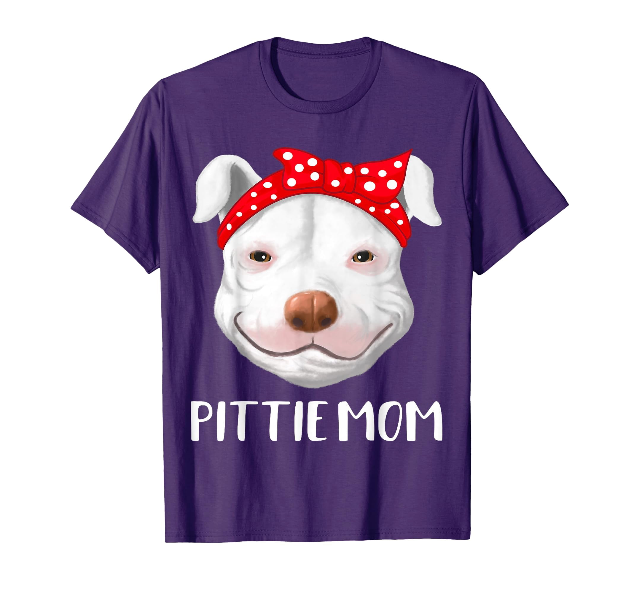 Cute Cartoon Dog Pittie Mom T-Shirt for Pitbull Dog Lovers - Perfect ...