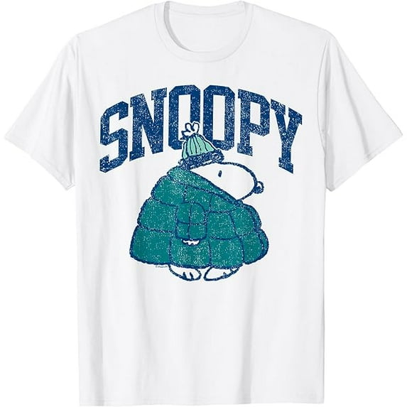 Cute Cartoon Dog Puffer Jacket Winter Style Graphic Tee for Cozy Outfit ...