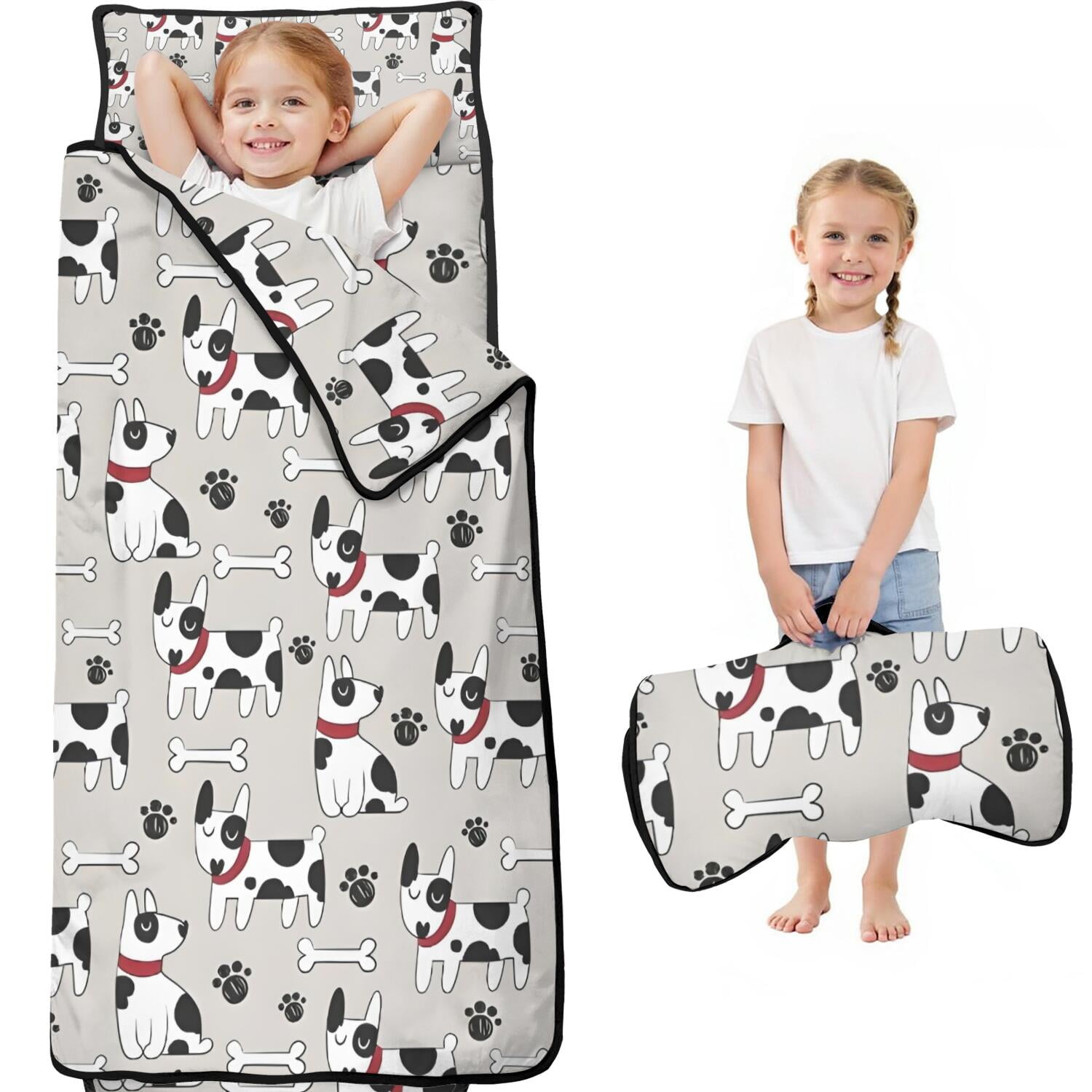Cute Cartoon Dog Toddler Nap Mats for Kids Preschool,Sleeping Mat Bag ...