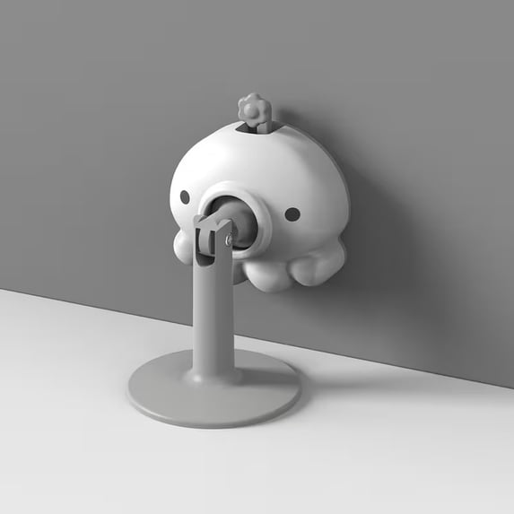 Cute Cartoon Doorstop with Suction Cup Base - Soft Anti-Collision Door ...