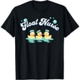 Cute Cartoon Duck Float Pool T-Shirt for Nurse Squad RN LPN Team Spirit ...