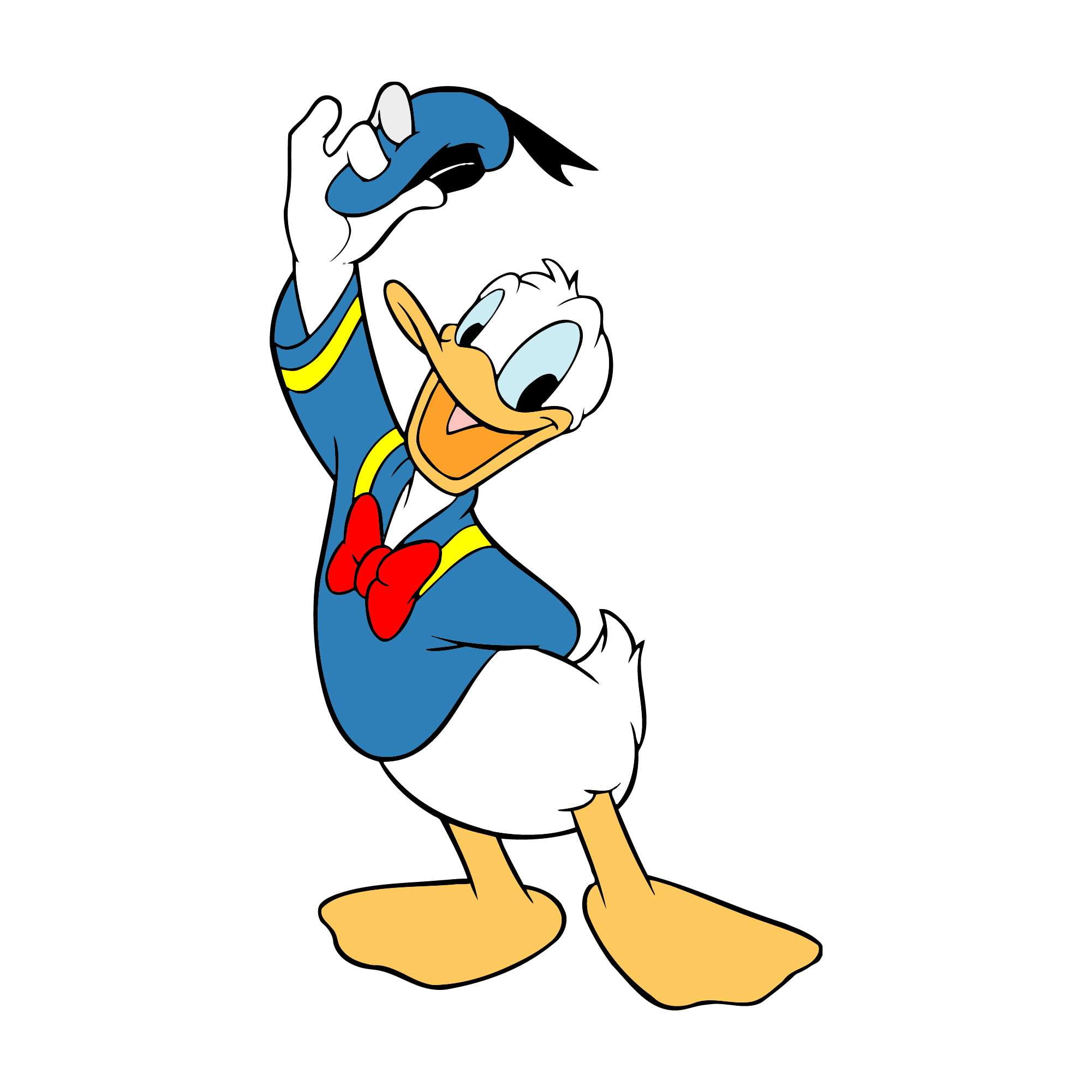 Cute Cartoon Duck Hatsoff Goofy Donald Duck Daisey Cartoon Adorable ...