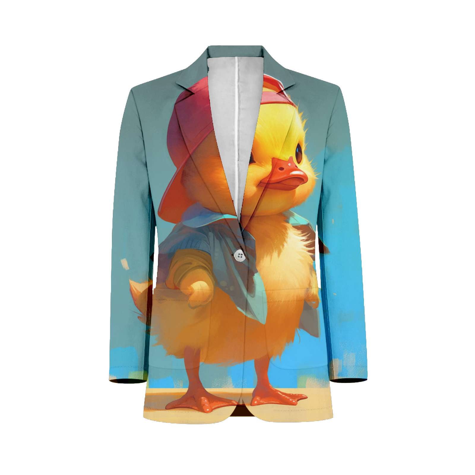 Cute Cartoon Duck Men Blazers Slim Clothing Summer Jacket Man Oversize ...