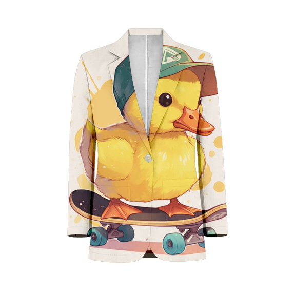 Cute Cartoon Duck Men Blazers Slim Clothing Summer Jacket Man Oversize ...