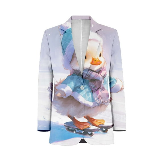 Cute Cartoon Duck Men Blazers Slim Clothing Summer Jacket Man Oversize ...