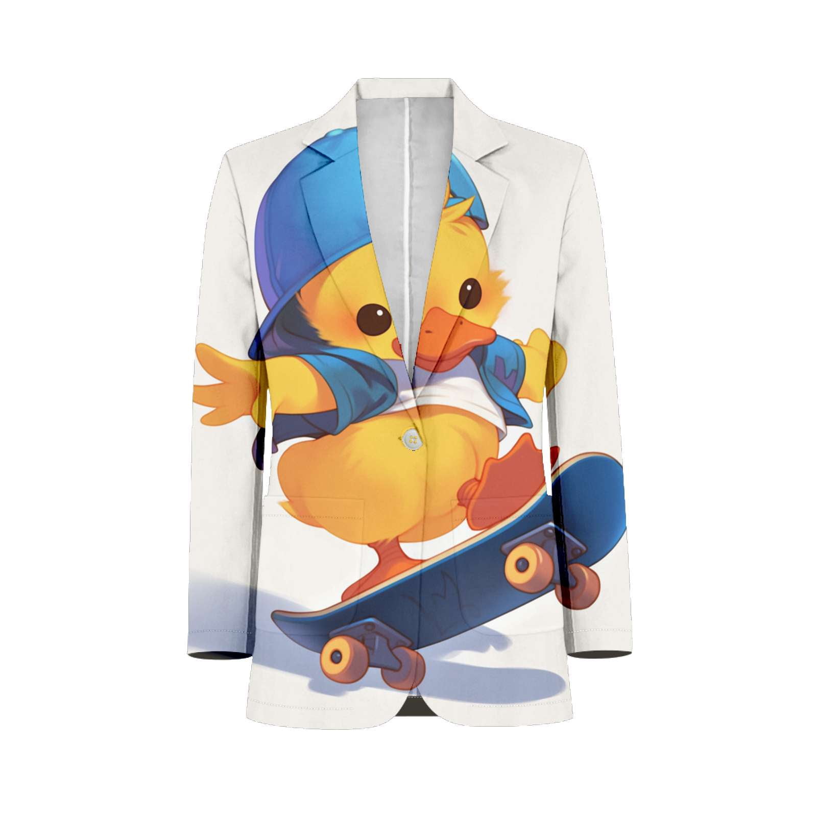 Cute Cartoon Duck Men Blazers Slim Clothing Summer Jacket Man Oversize ...