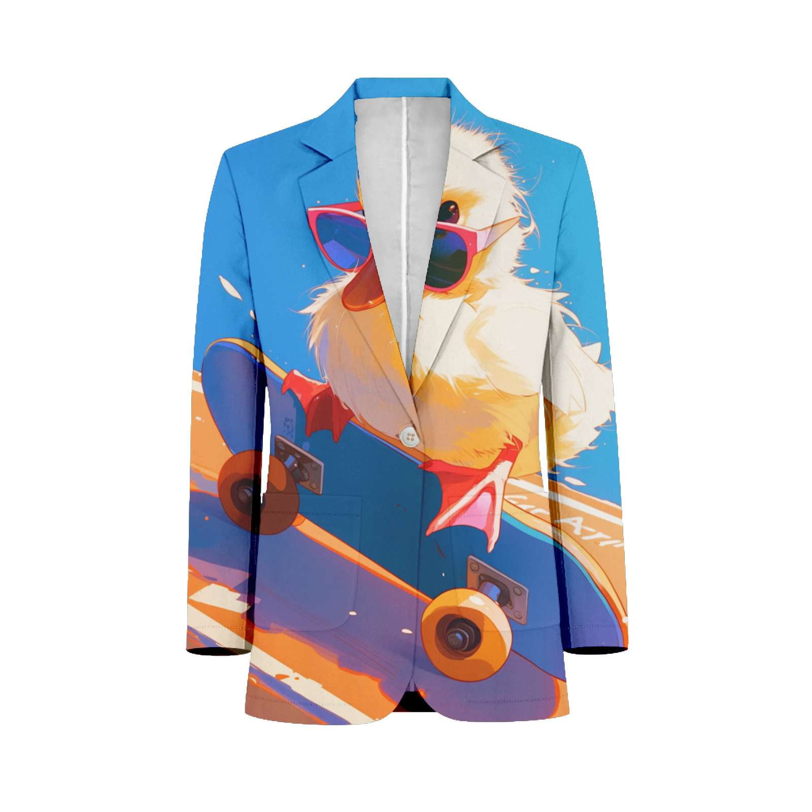 Cute Cartoon Duck Men Blazers Slim Clothing Summer Jacket Man Oversize ...