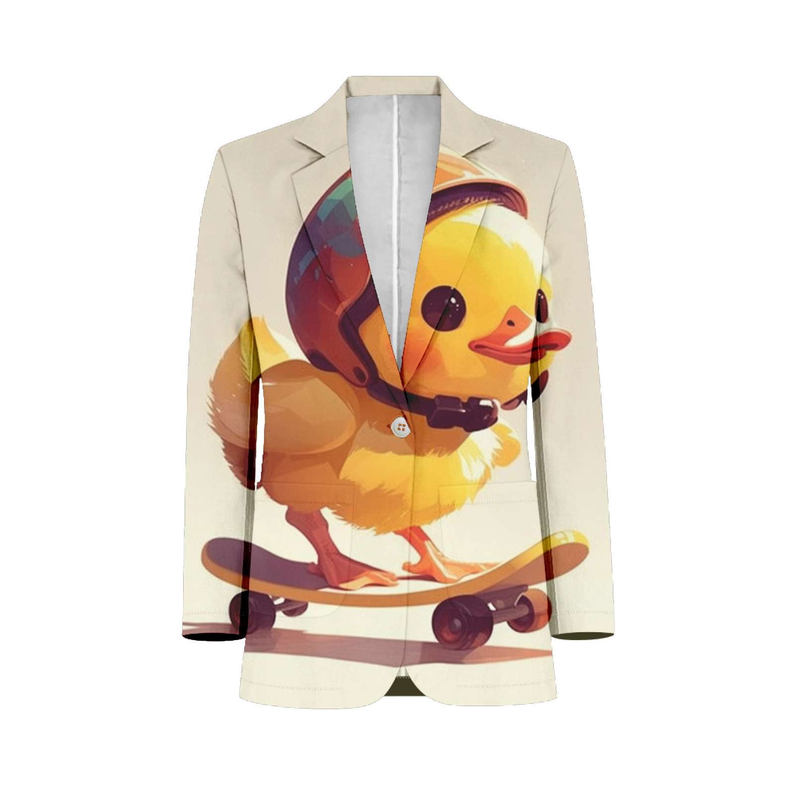 Cute Cartoon Duck Mens Suits Shawl Collar Slim Fit Suit Mens Groom ...