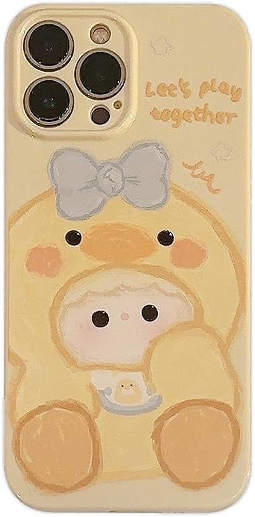 Cute Cartoon Duck Wear Bow Soft Phone Case Compatible with iPhone Case ...