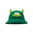 Cute Cartoon Ear Bucket Hat for Female Lovely 3D Tentacles Fishing Hat ...