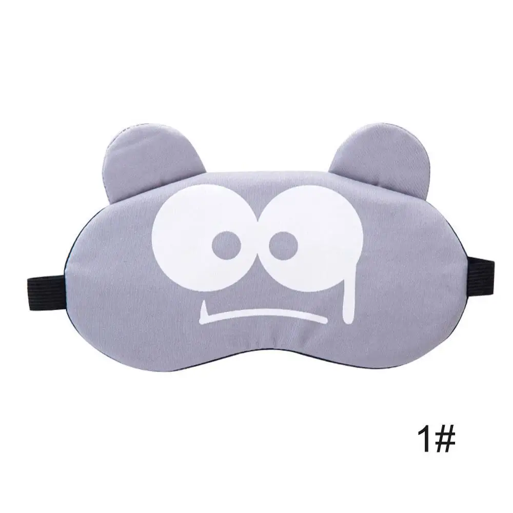 Cute Cartoon Face Sleep Eye Mask Ice Hot Compress Eye Cover Sleeping ...