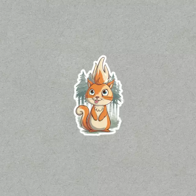 Cute Cartoon Fox Sticker - Adorable Forest Animal Decal For Kidsphone ...