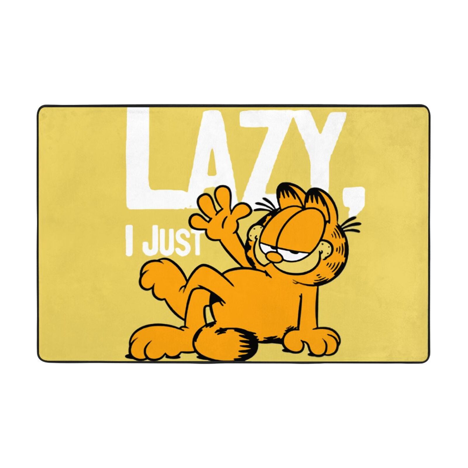 Cute Cartoon Garfield Area Rug Non-Slip Rugs Soft Carpet Floor Mats For ...