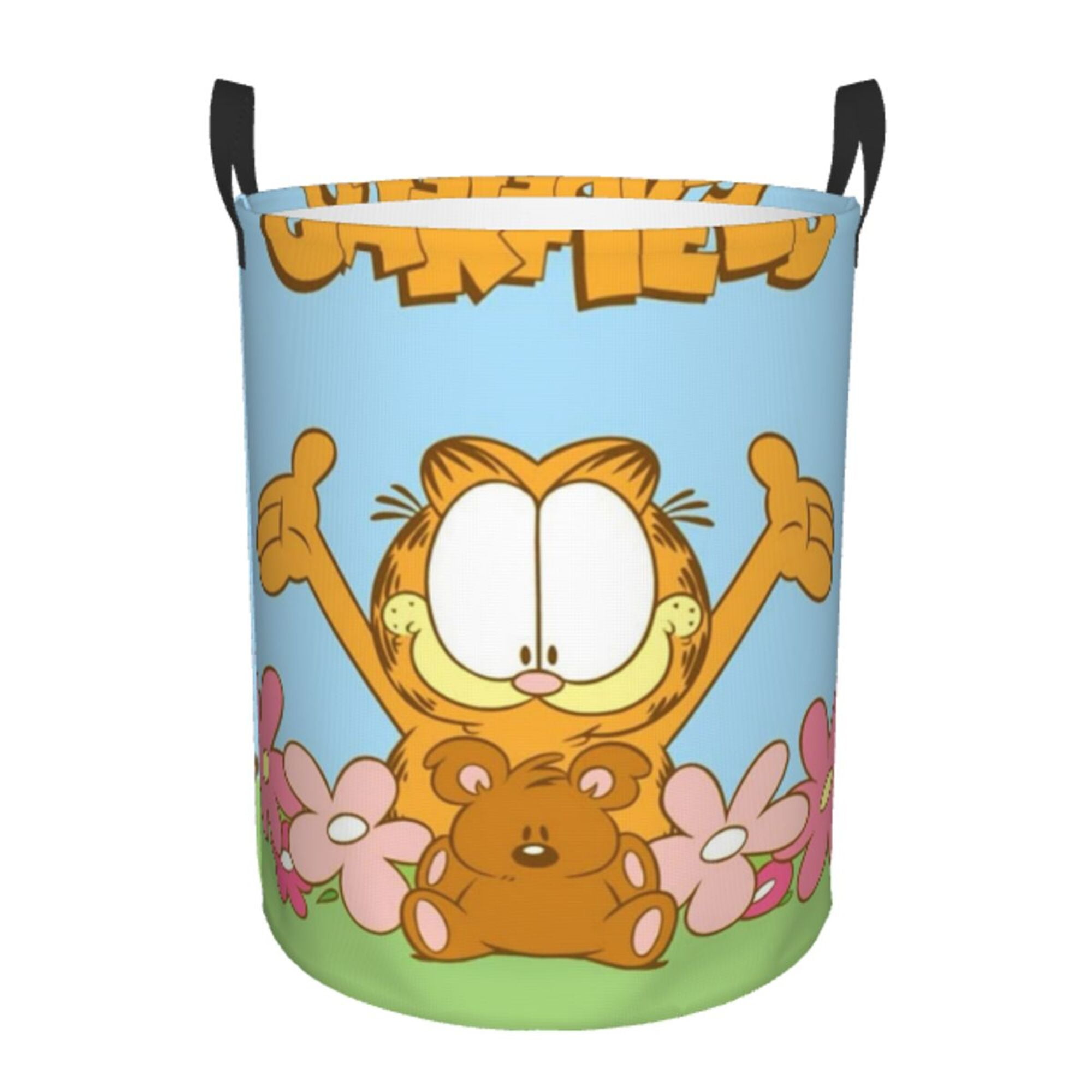 Cute Cartoon Garfield Collapsible Laundry Basket Laundry Hamper with ...