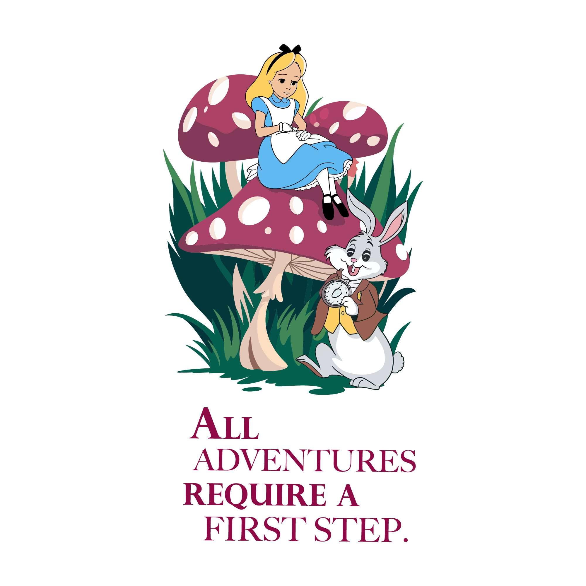 Cute Cartoon Girl Rabbit Adventure Mad Hatter Cheshire Alice in ...