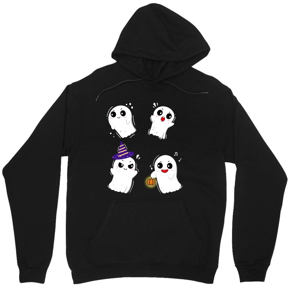 Cute Cartoon Halloween Ghost Graphic Holiday Creepy Season Simple Art For Kids M7617 Unisex ...