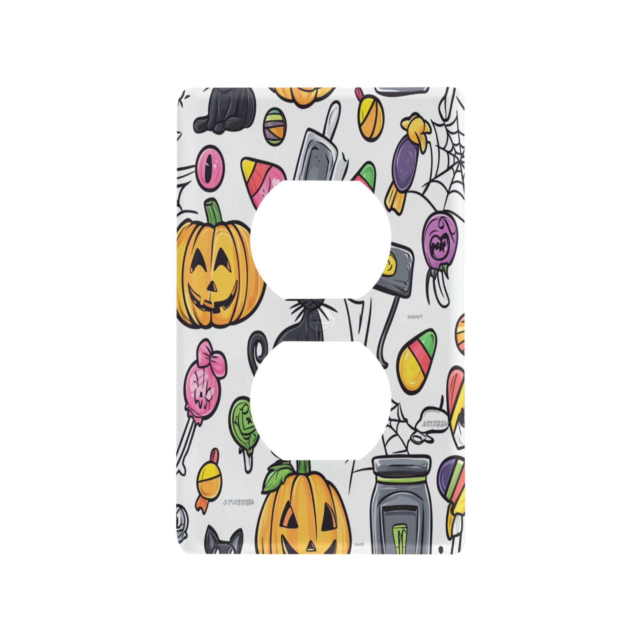 Cute Cartoon Halloween Icon Light Switch Cover Switch Plate Outlet ...