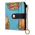 Cute Cartoon Hand Drawn Hamburgers Women's Wallet PU Leather Card Cases ...