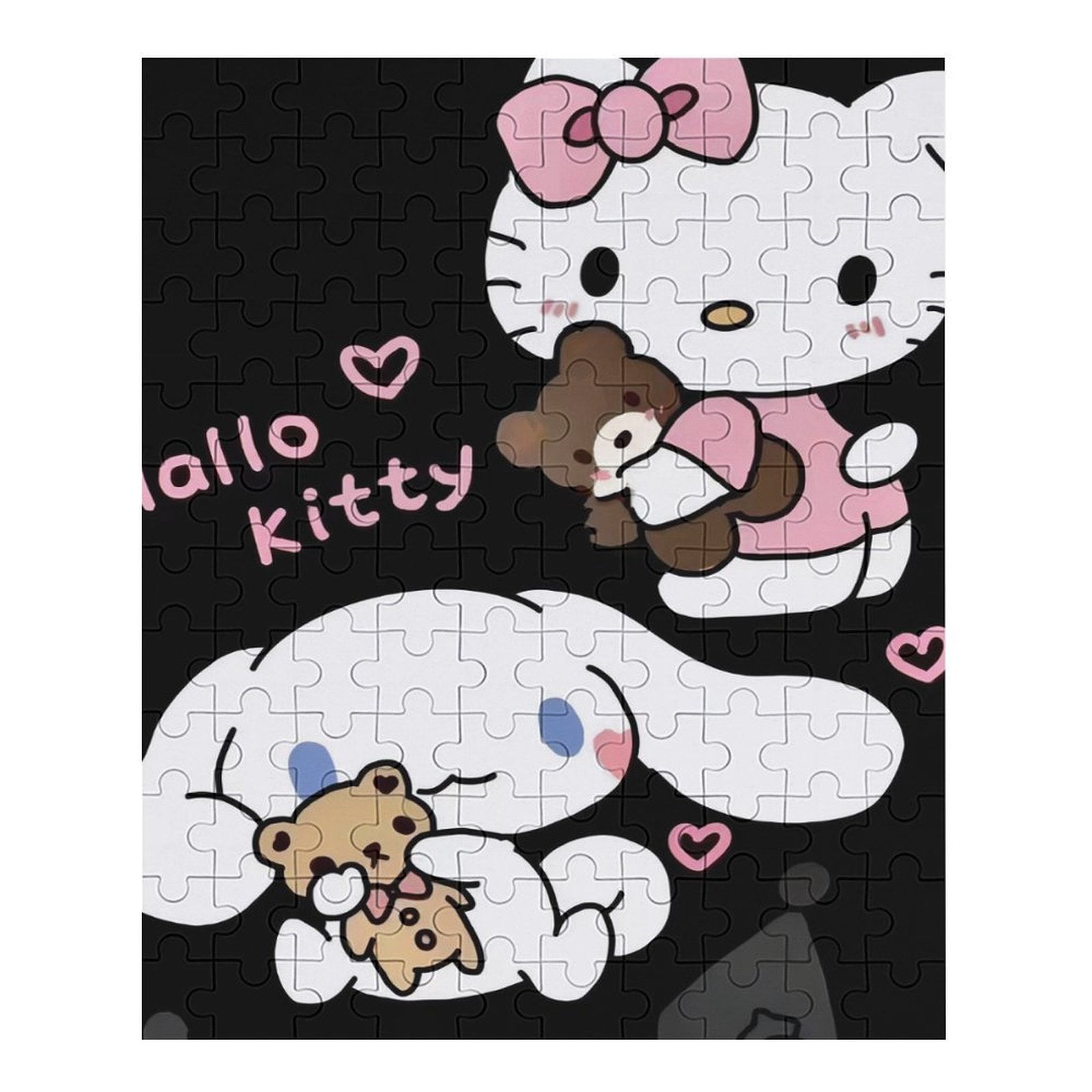 Cute Cartoon Hello Kitty 70 PCS Jigsaw Puzzles Animal Art Decor Unique ...