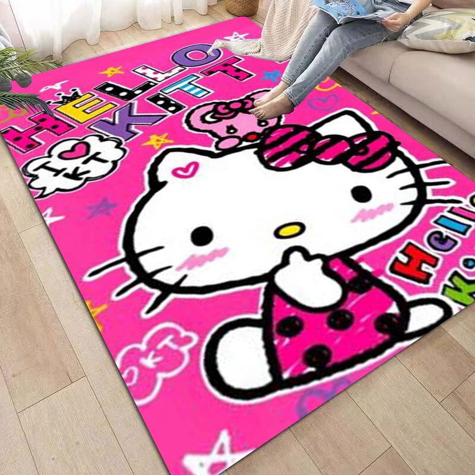 Cute Cartoon Hello Kitty Entrance Door Cushion Bathroom Anime Living ...