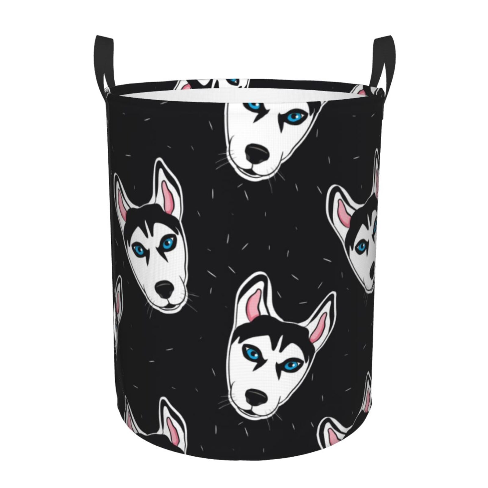 Cute Cartoon Husky Funny Laundry Basket, Laundry Hamper Waterproof ...