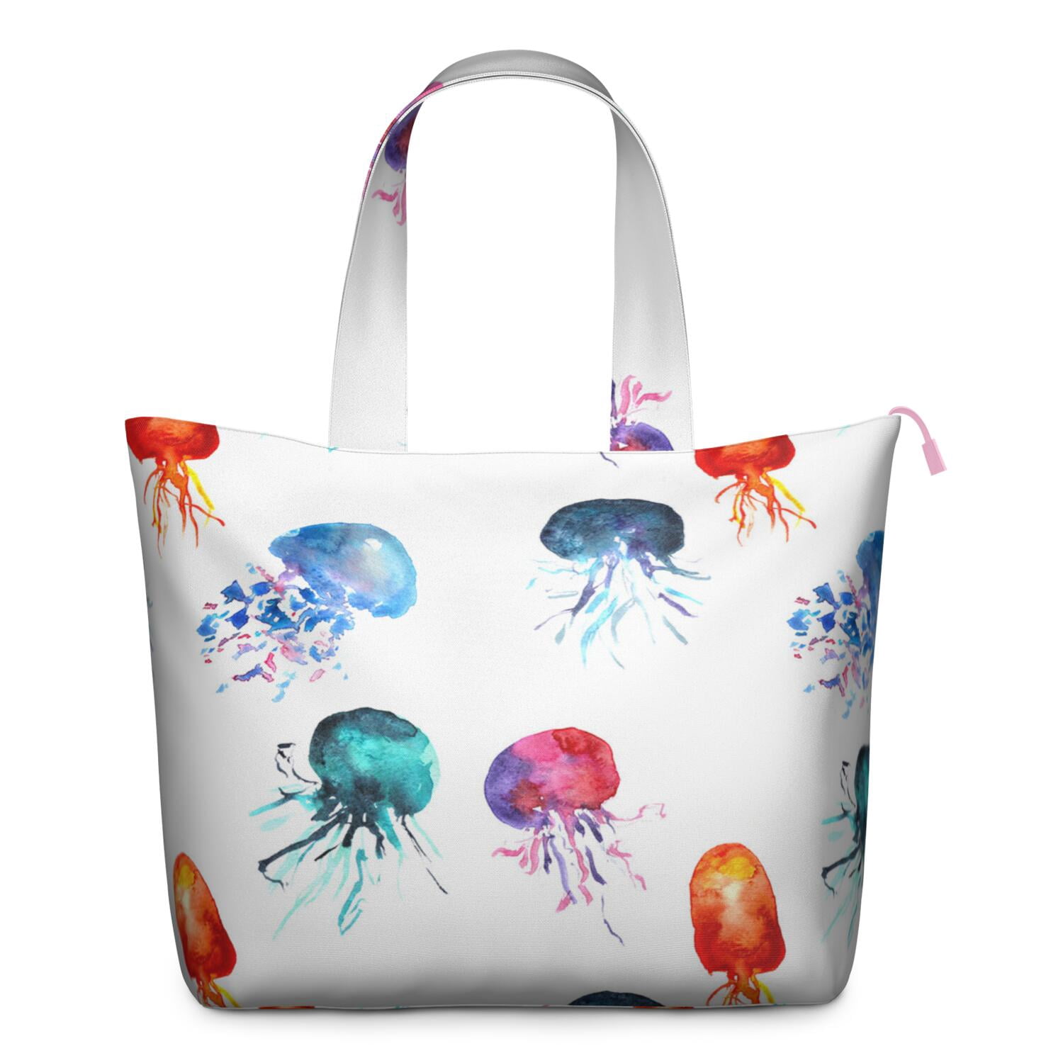 Cute Cartoon Jellyfish Shoulder Bag - Coastal Underwater Themed Large ...