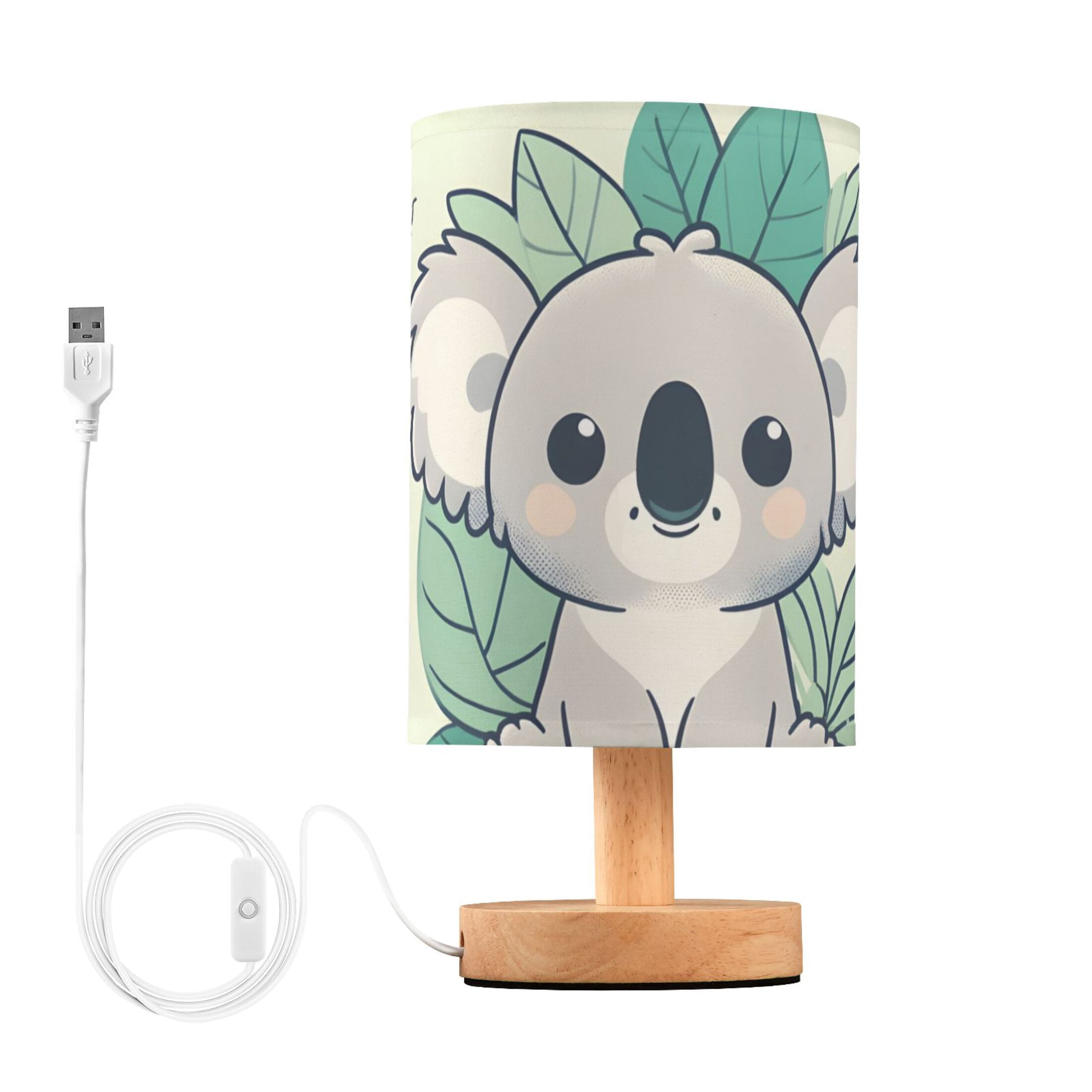Cute Cartoon Koala Bedside Desk Lamp LED Table Nightstand Lamps Warm ...