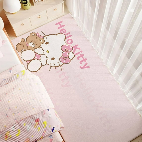 Cute Cartoon Kuromi Sanrio Carpet Living Room Sofa Bedroom Bedside ...