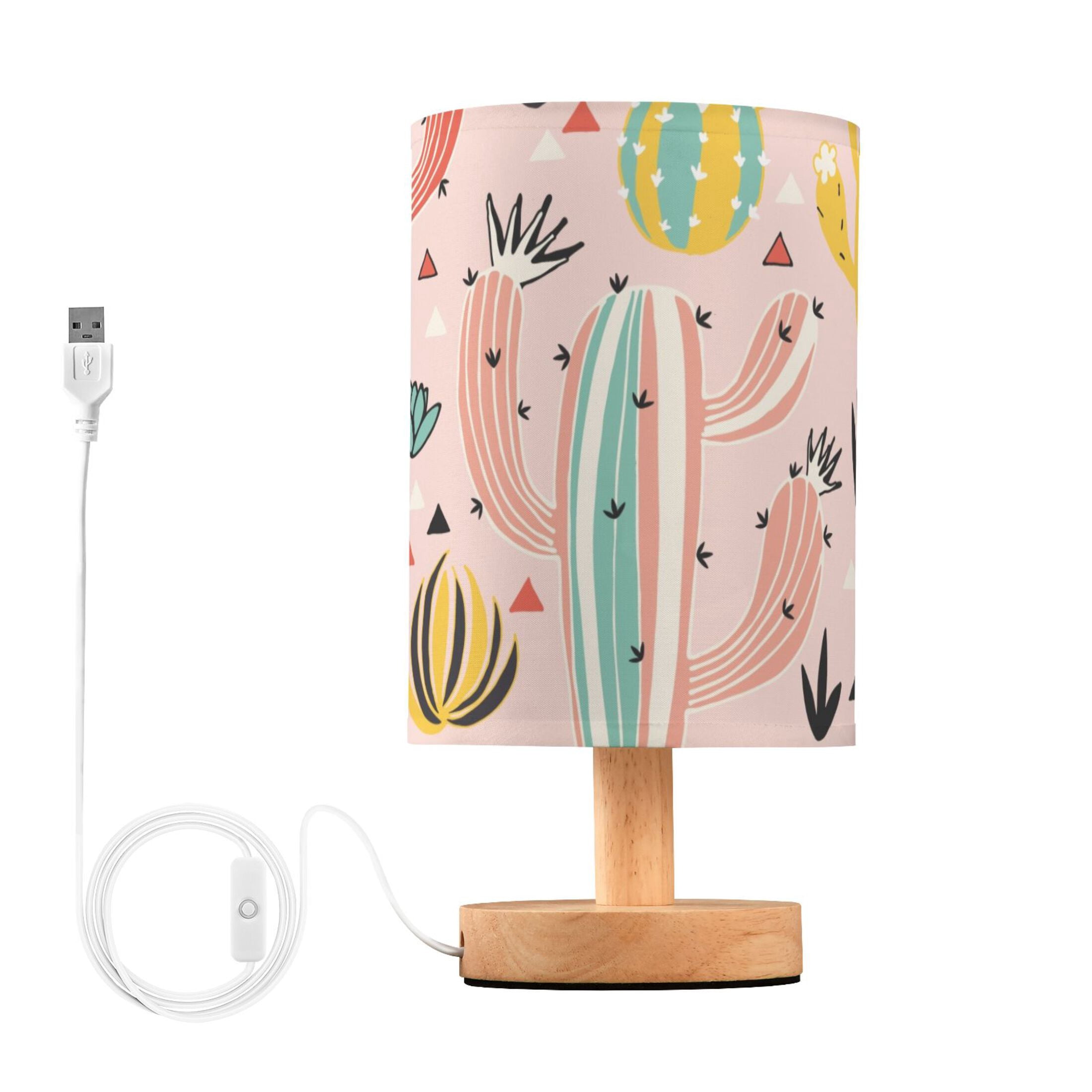Cute Cartoon Lama Bedside Table Lamp LED Warm Lights with USB Charging ...