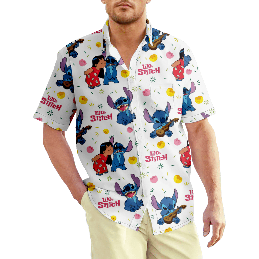 Cute Cartoon Lilo Stitch Anime 3D Print Shirts Boy Girls Clothes,Adult ...