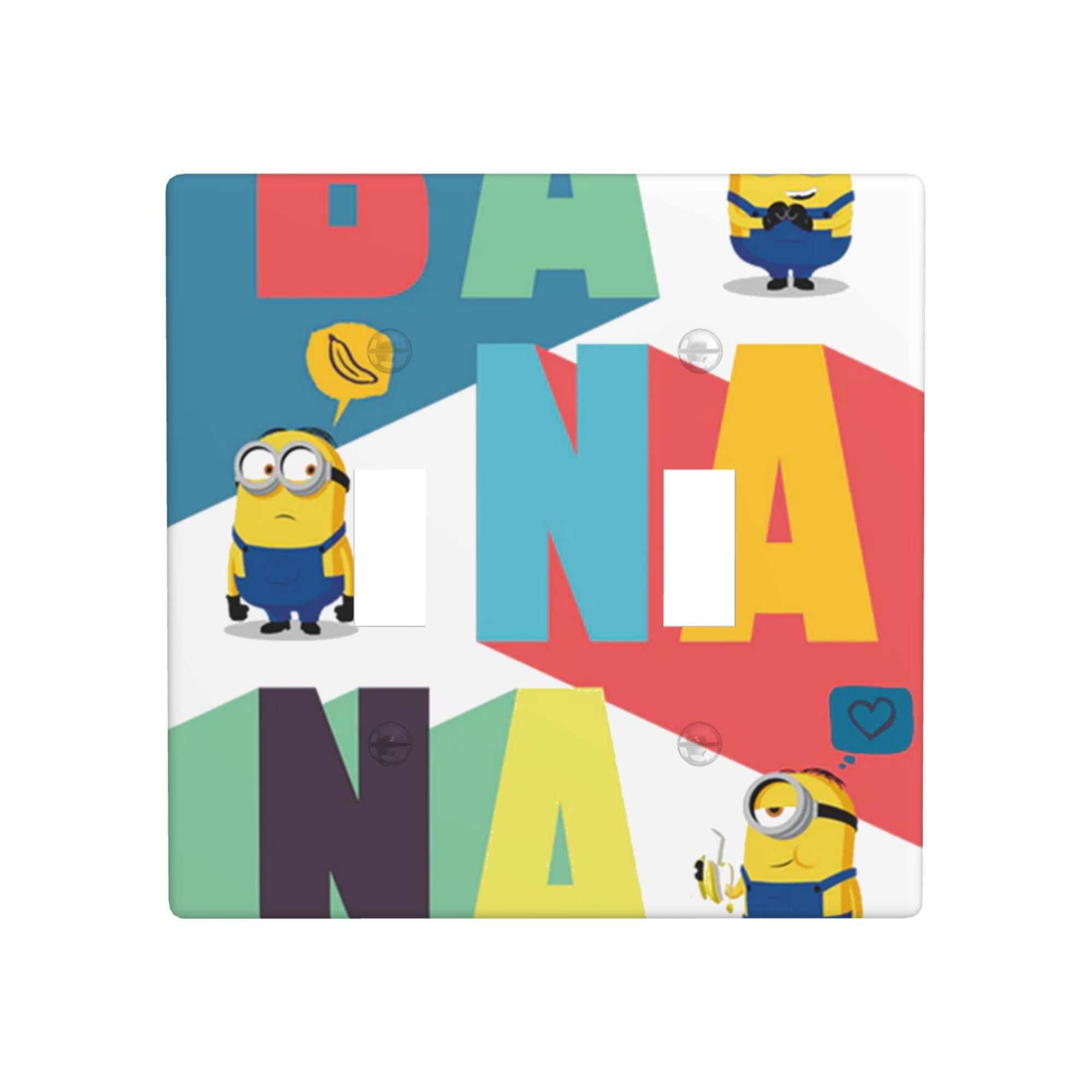 Cute Cartoon Minions Light Switch Cover Plates Single Toggle Wall Plate ...