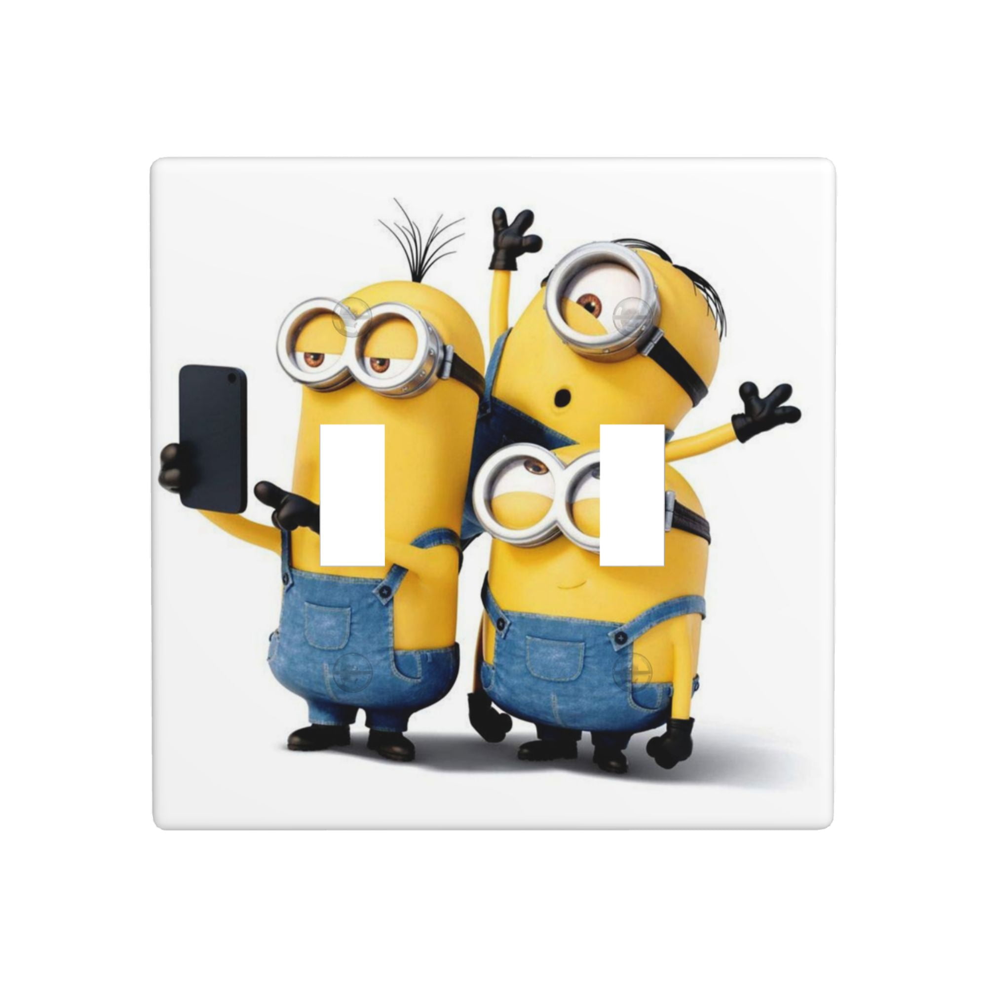 Cute Cartoon Minions Light Switch Cover Plates Single Toggle Wall Plate ...