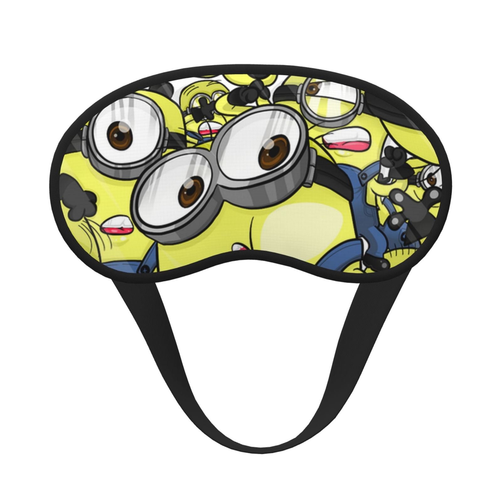 Cute Cartoon Minions Printed Sleep Eye Mask Smooth Soft Eye Mask ...