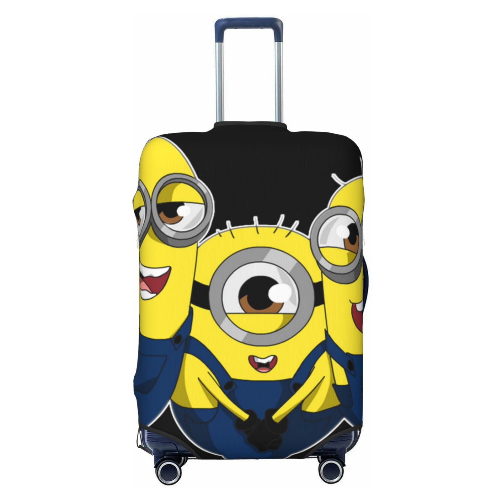 Cute Cartoon Minions Suitcase Covers Elastic Washable Luggage Protector ...