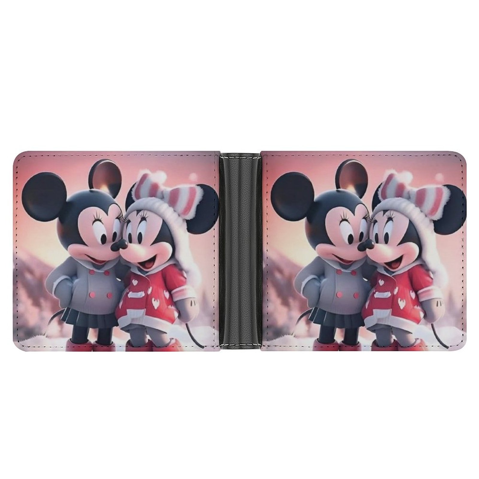Cute Cartoon Mouse Wallet For Women Girls Purse Leather Bifold Wallet ...