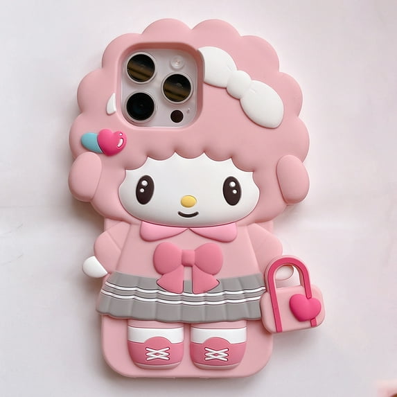 Cute Cartoon My Melody Phone Case for iPhone 16 15 14 13 12 Shock Proof ...
