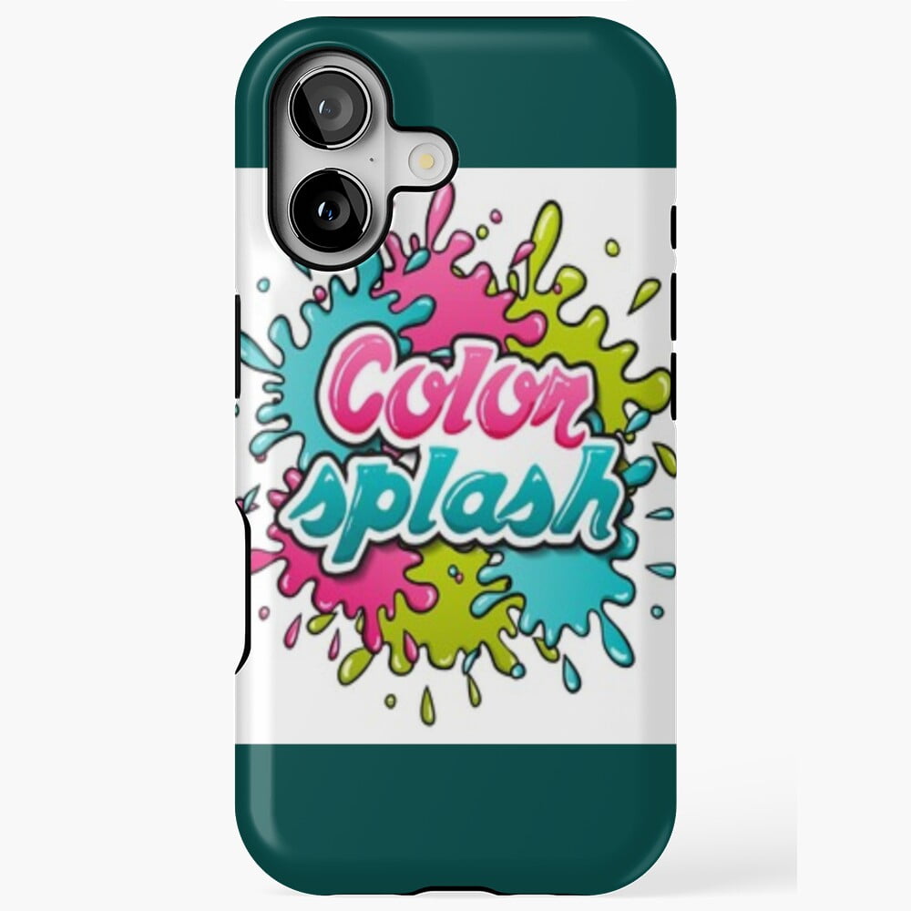 Cute Cartoon Paint Splash Vector Illustration Case for iPhone 17 to 11 ...